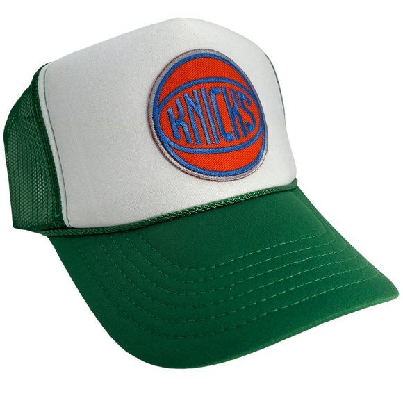 OTTO | Accessories | New Vintage Style New York Knicks Green White Trucker Hat Cap Adult Trendy ...